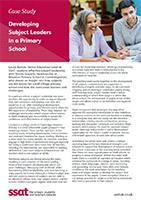 Effective Primary Subject Leadership - SSAT